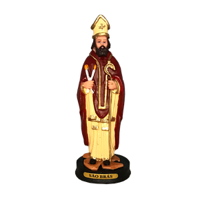 Imagem Sacra Em Resina De São Brás